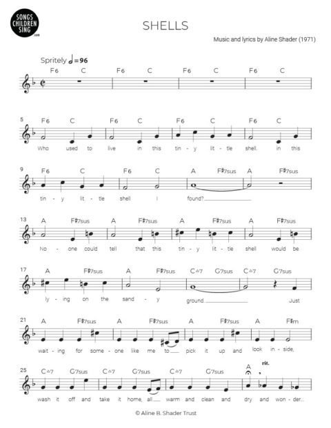 Shells | SongsChildrenSing