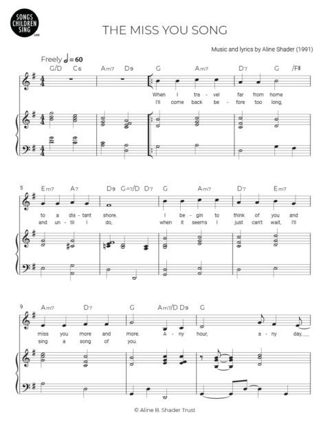 The Miss You Song | SongsChildrenSing