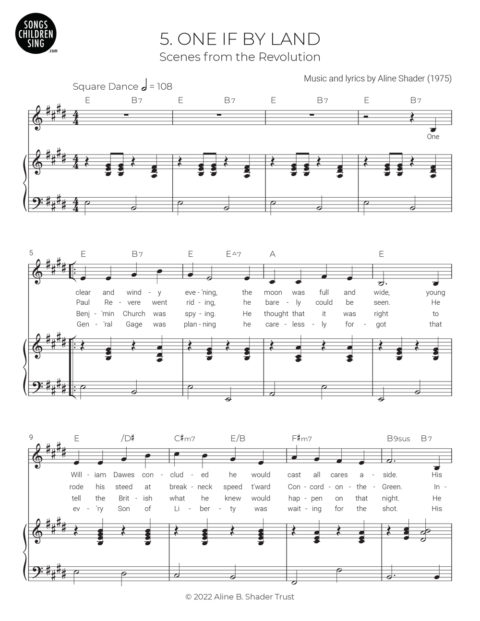 Scenes from the Revolution | SongsChildrenSing